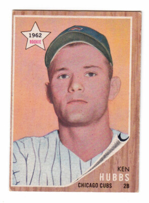 1962 Topps #461 Ken Hubbs Chicago Cubs Rookie Baseball Card Vg/Ex | eBay