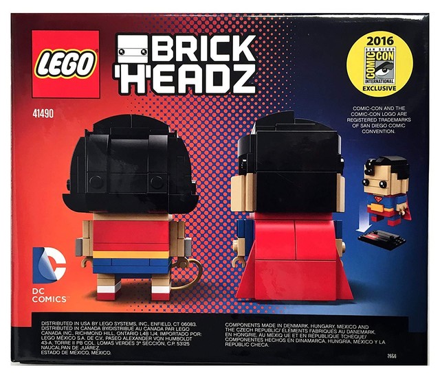 LEGO BrickHeadz Superman & Wonder Woman (41490) for sale online | eBay