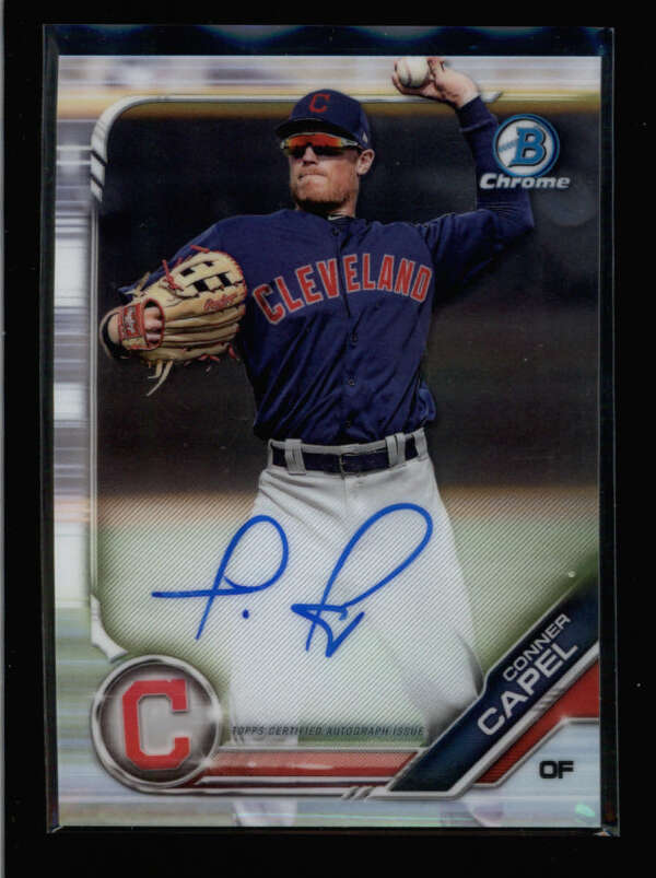 CONNER CAPEL 2019 BOWMAN CHROME ON CARD ROOKIE AUTOGRAPH AUTO AN4159 | eBay