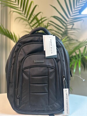 Perry Ellis Laptop backpack, New, Black. | eBay