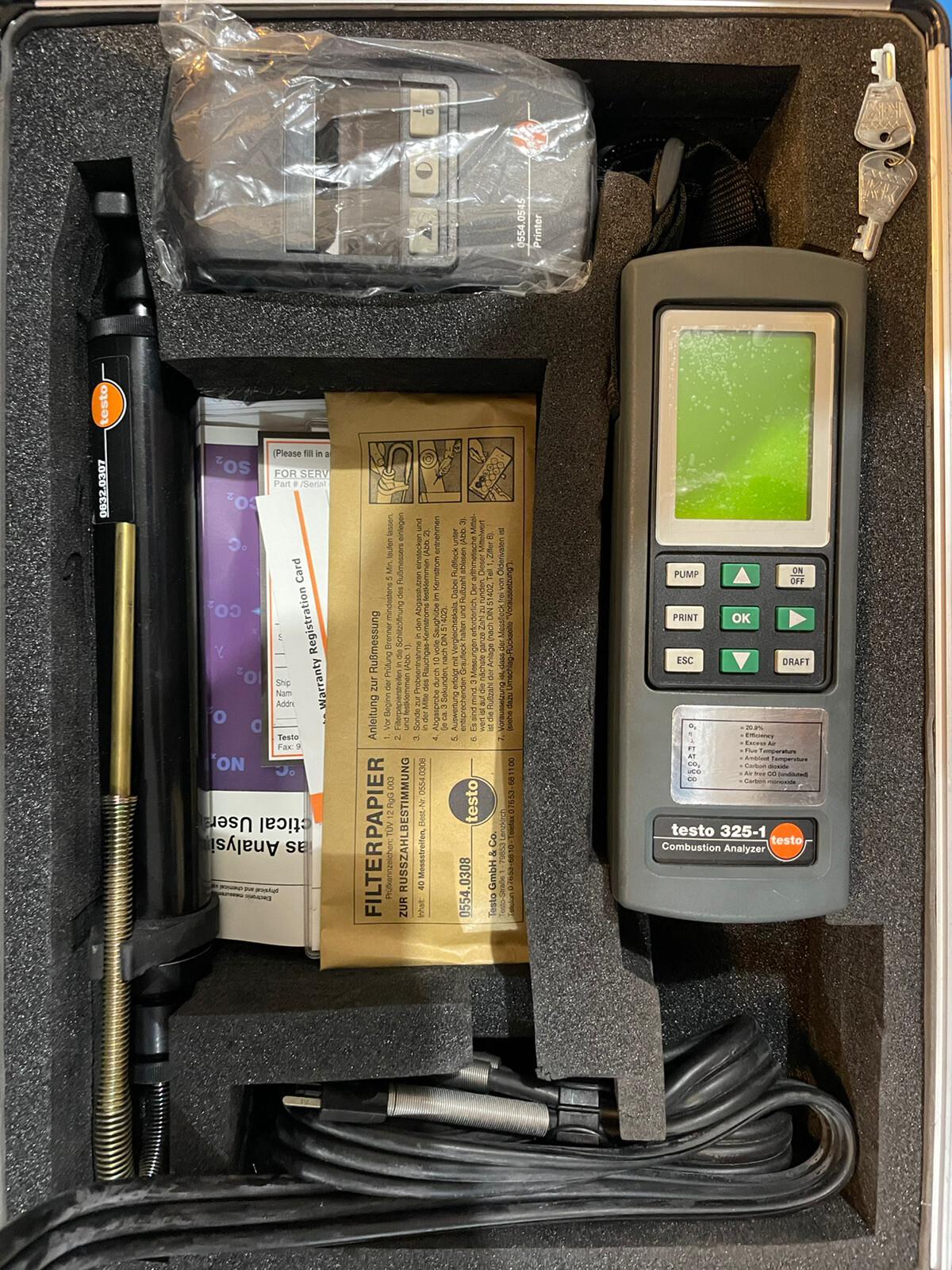 Testo 325-1 Combustion Analyzer | eBay