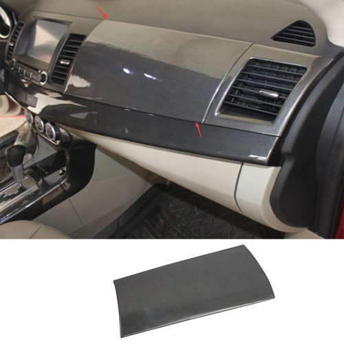 Style Carbon Fiber Console Co-Pilot Panel For Mitsubishi Lancer ...