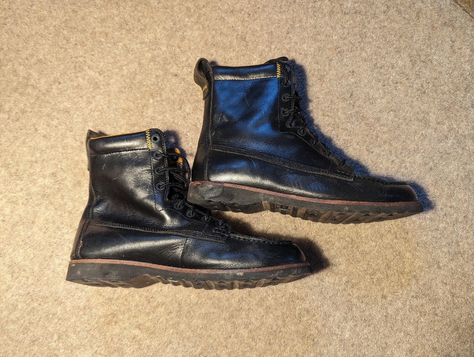 Timberland Abingdon Guide Boot Black Leather Neoprene Sole UK Size 7 ...