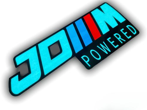 JDM BMW Car Window Electric LED Stickers Panel- 5 Flashing Modes - 2JZ ...