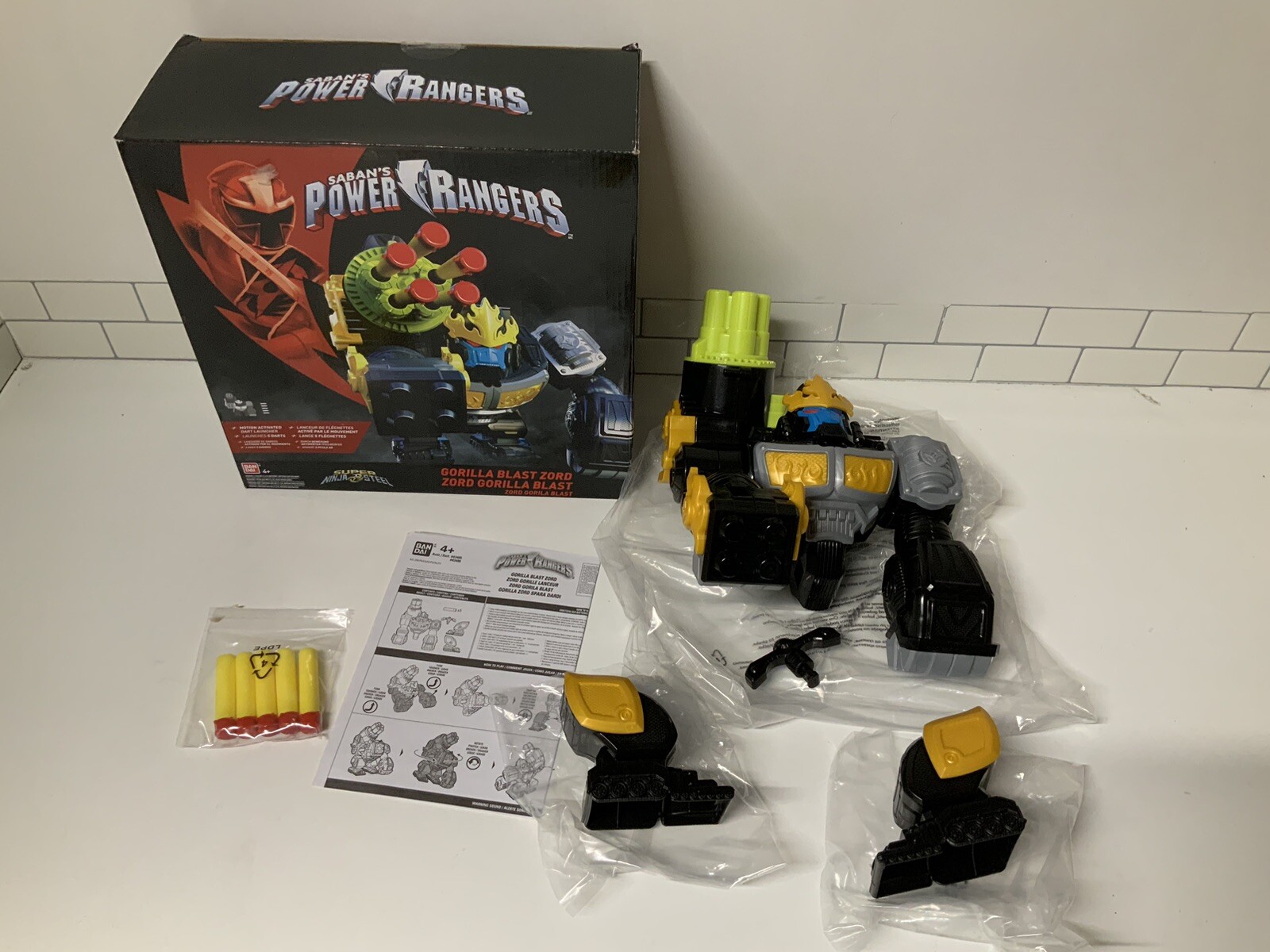 Power Rangers Super Ninja Steel Gorilla Sniper Blast Zord Contents Are ...