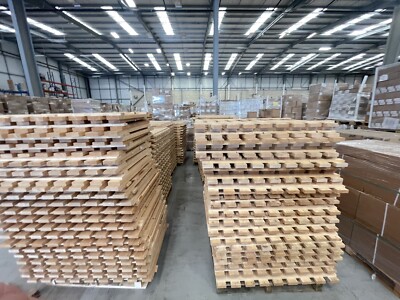 used pallet racking timber decks open boarded timber 900mm X 1350mm X ...