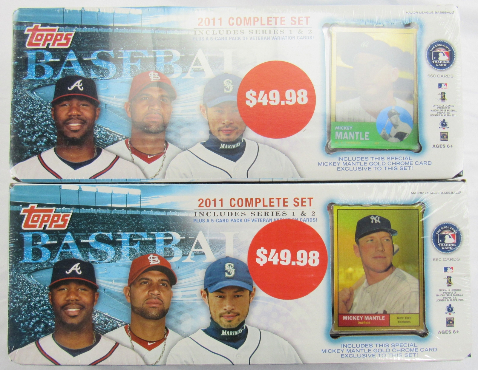 2011 Topps Complete Baseball Set 660 Total Cards Includes Series 1 & 2 ...