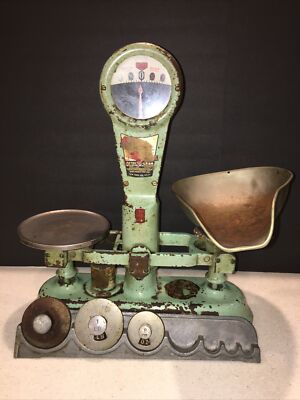 Vintage Detecto-Gram Cast Iron Balancing Scale w Original Paint PRICE ...