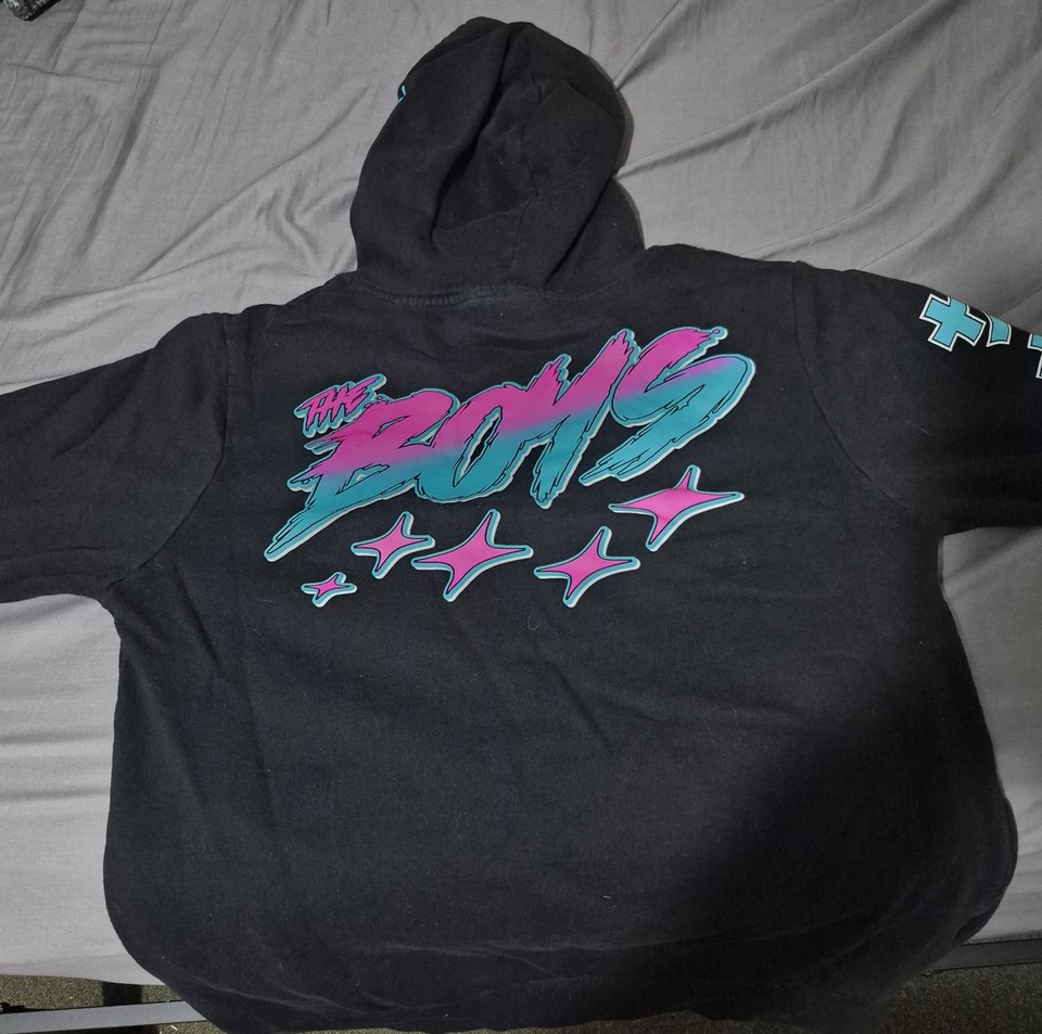 The Boys Merch Vaporwave Hoodie Size XL Official Merch | eBay