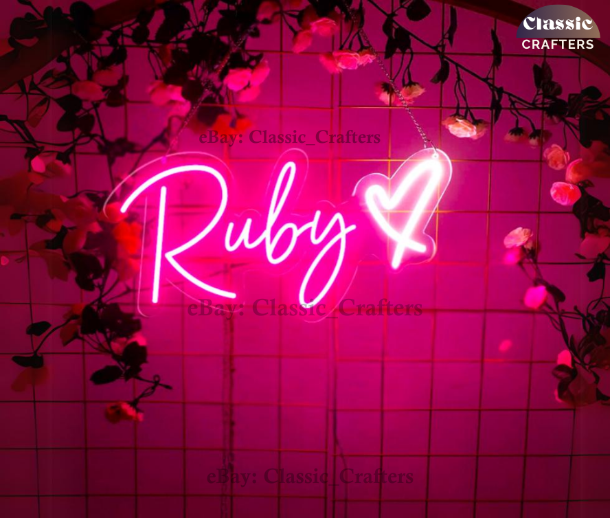 Custom Neon Name Sign LED Name Light Personalised Neon Signs Boys Kids ...