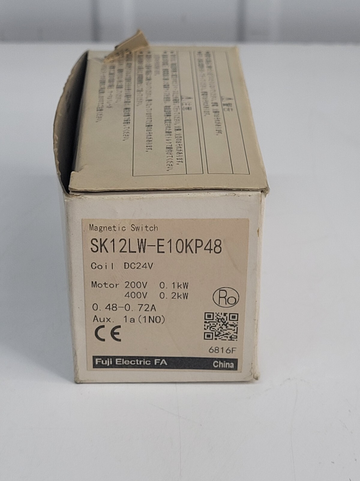 FUJI - SK12LW-E10KP48 NON-REVERSING STARTER 0.48-0.72 AMPS 24VDC NEW IN ...