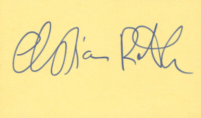 CHRISTIAN ROTH - SIGNATURE(S) | eBay