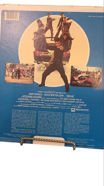 Vintage 1978 Grease CED RCA Selectavision Video Disc Movie Retro for ...