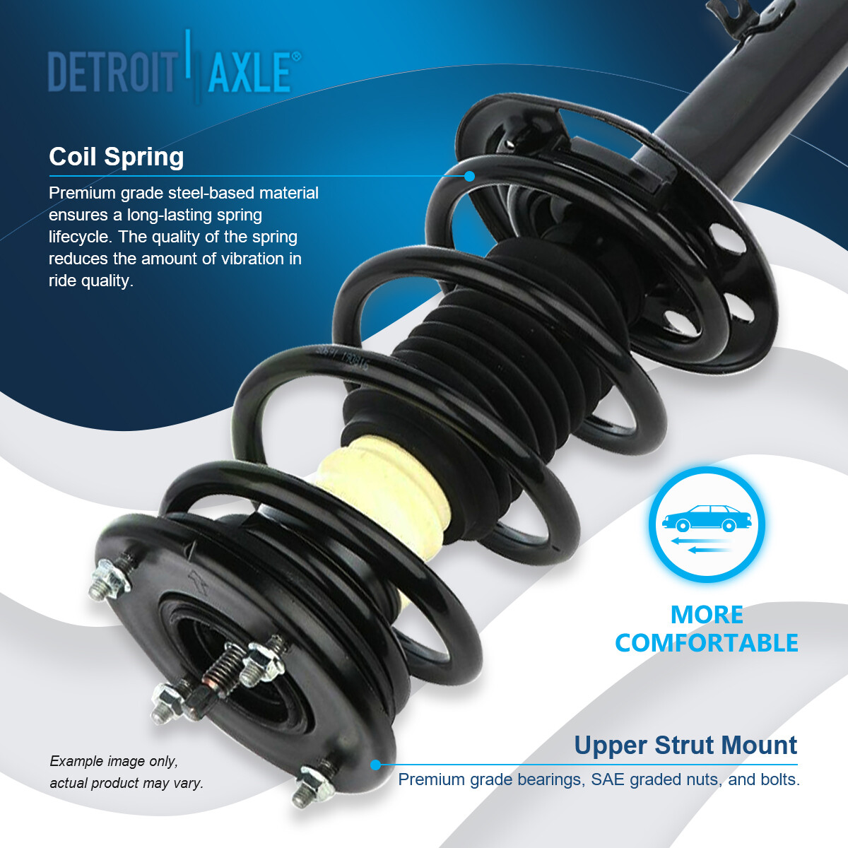 Front & Rear Struts Coil Assembly + Shock Absorbers + Sway Bars for ...