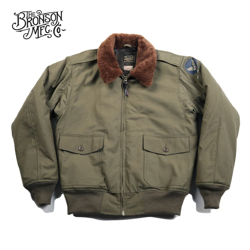 WWII 1943 USAAF Type B-10 Flight Bomber Jacket Olive L