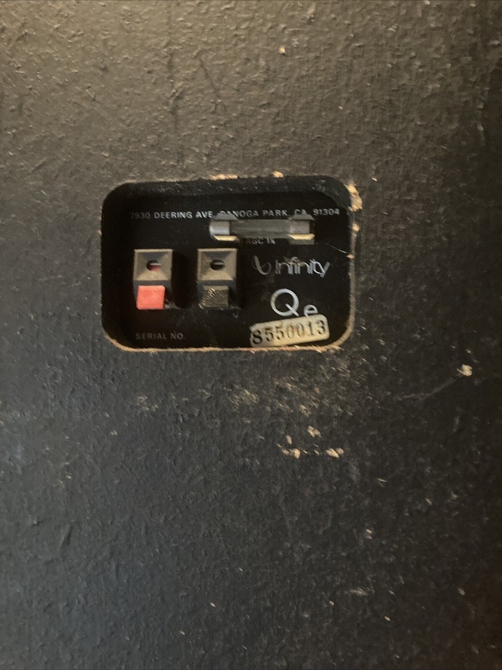 Vintage Infinity Qe Speakers W/ Emit Tweeters- Working | eBay