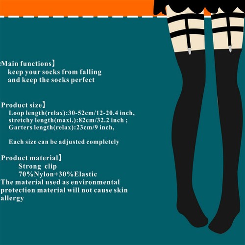 1 Pair Women's Lingerie Leg Ring Thigh Garter Belt Elastic Suspenders ...