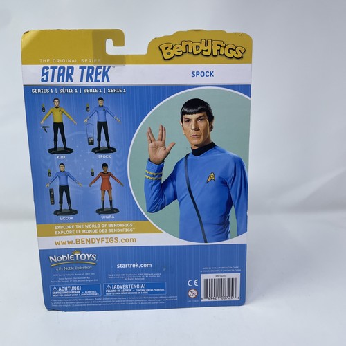 Star Trek TOS Spock Tricorder Bendyfig Bendable 7" Figure Base Official ...