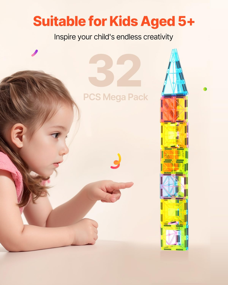 Piastrelle Magnetiche 75 X 75 X 6,5 Mm Blocchi Da Costruzione Magnetici ...