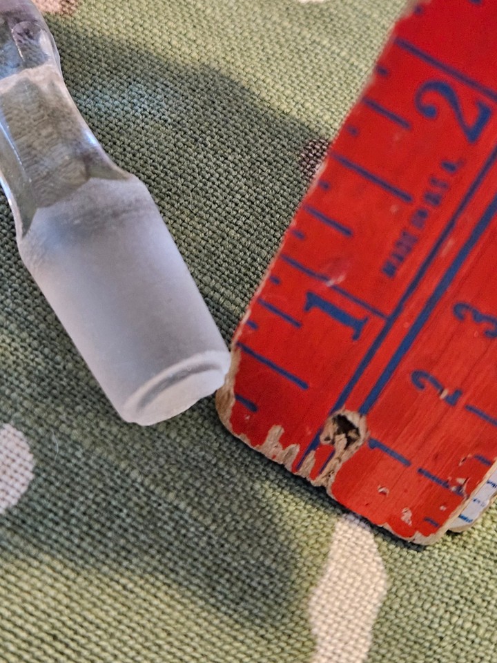 Antique Solid O'Hara Glass Clenched Fist Perfume Bottle Stopper Only 3 ...