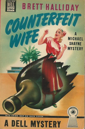 Dell Mapback 280 Counterfeit Wife by Brett Halliday Vintage Mystery ...