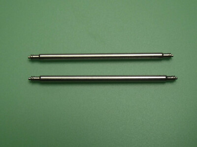 2x EXTRA STRONG 2MM THICK WATCH SPRING BARS PINS 18mm - 40mm STAINLESS ...