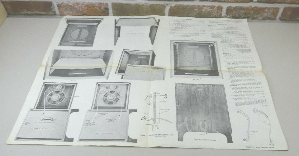 RARE ORIGINAL Allied Knight kit Speaker Assembly Instructions & Parts ...