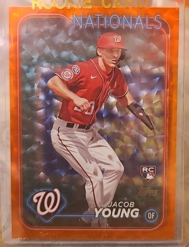 2024 Topps Series 2 Jacob Young Rookie Card Orange Foil 123/299 ...