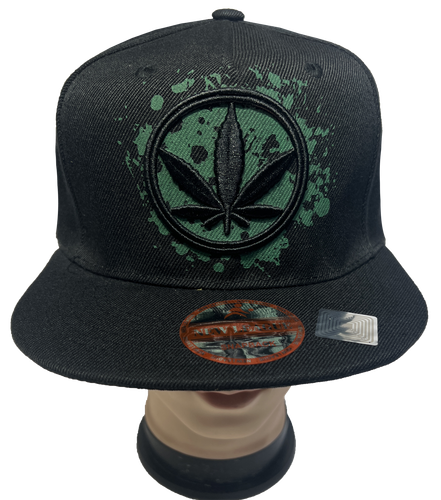 Marijuana POT WEED LEAF Embroidered Snapback Cap Adjustable Baseball ...