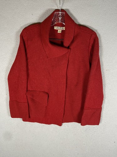 Beyond Threads Alpaca Wool Blend Cardigan Sweater Women’s S Red Peru ...