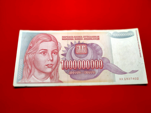 Banknote, Yugoslavia, 1,000,000,000 Dinara, 1993 [13] | eBay