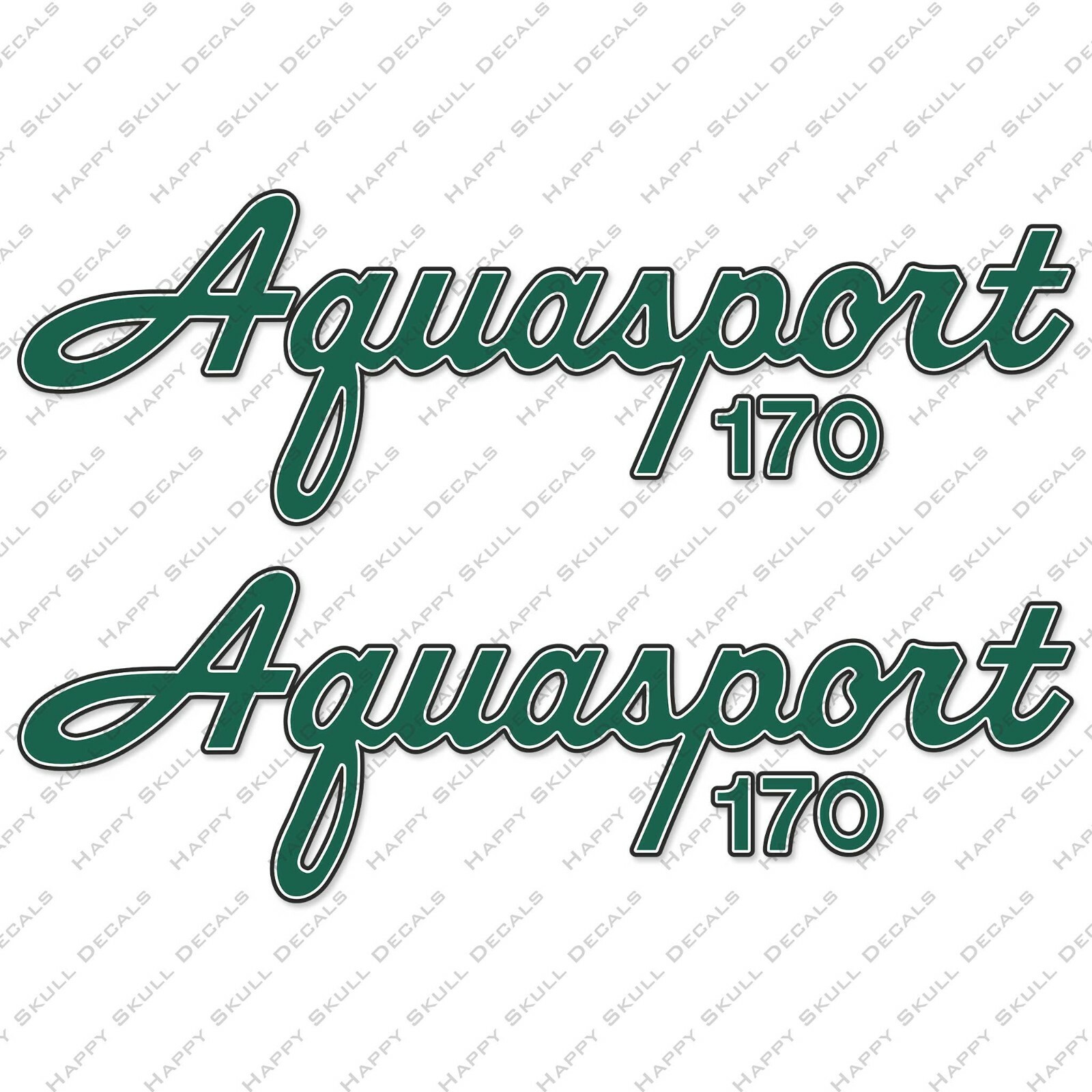 AQUASPORT 170 BOAT DECALS Set of 2 18" LONG | eBay