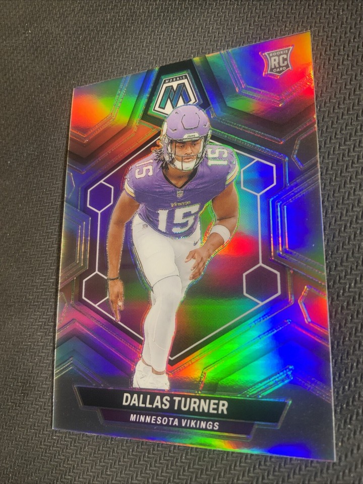 Dallas Turner 2024 Panini Mosaic Silver Prizm Rookie RC SP Vikings | eBay