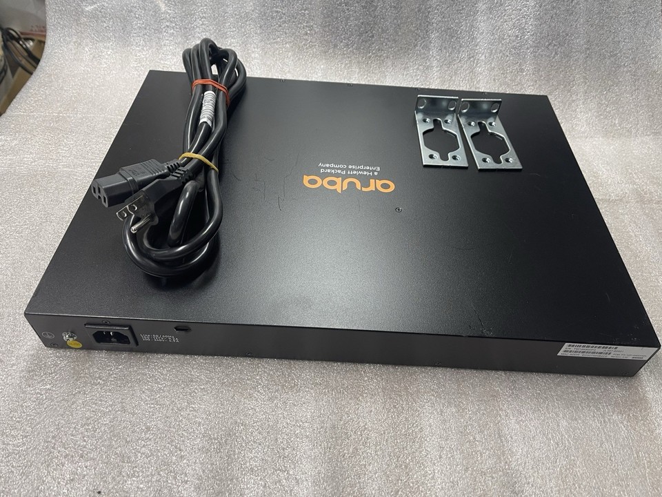 JL557A 2930F 48G PoE 4-SFP Switch Aruba W/ Power Cord & Rackears | eBay