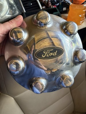 97-04 Ford F250 7700 7 Lug Super Duty Chrome Hubcap Center Cap F75A ...