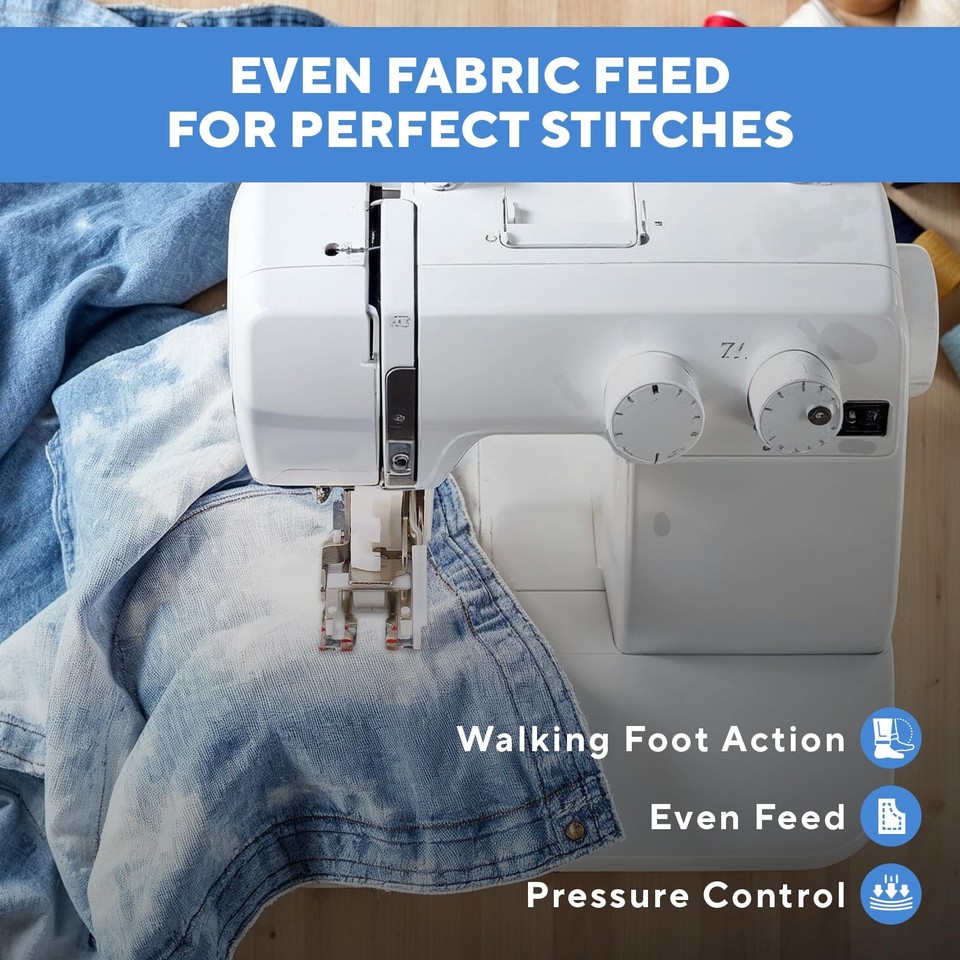 【2025 Upgrade Edition】 Universal Walking Foot Sewing Machine Linen ...