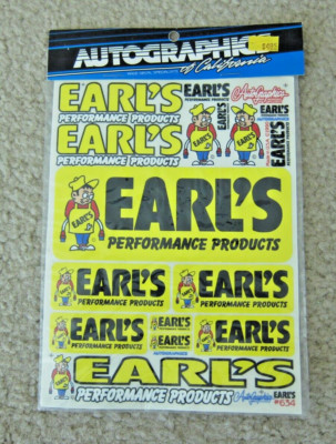 RARE Vintage RC Decals Autographics of California #634 EARL'S ...