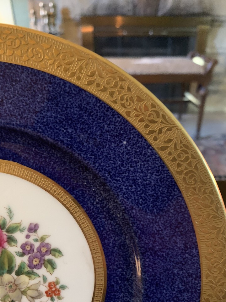 Rare Ovington Bros Made in England Luncheon Plate With 22k Carat Gold ...