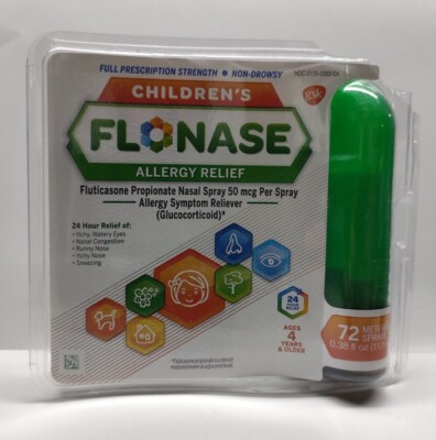 EXP 6/25 FLONASE Children Allergy Relief 72 Metered Sprays 0.34oz Exp 6 ...