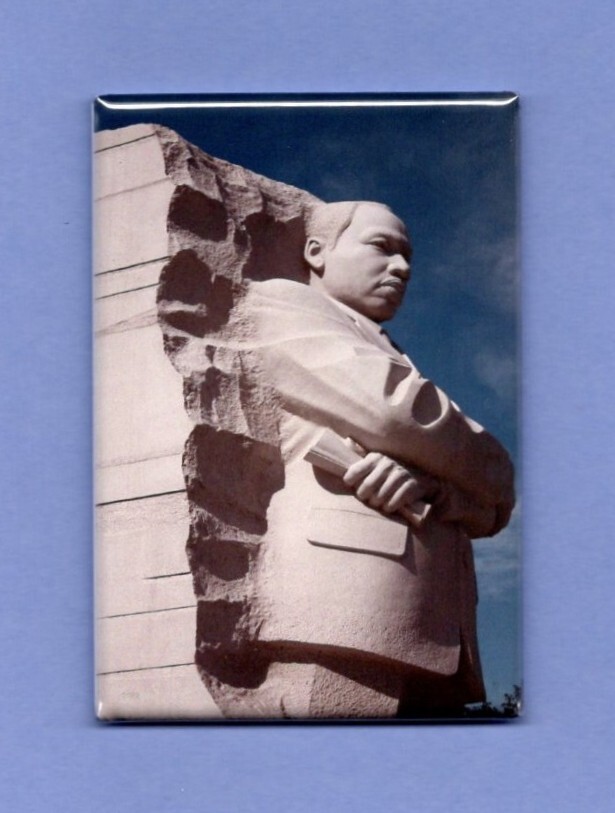 MARTIN LUTHER KING *2X3 FRIDGE MAGNET* CIVIL RIGHTS LEADER NON VIOLENCE ...