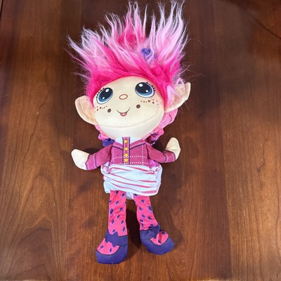 FlipZee Trolls PRETTY PINK 2-N-1 PLUSH TROLL DOLL- Girls 16" Just Play ...