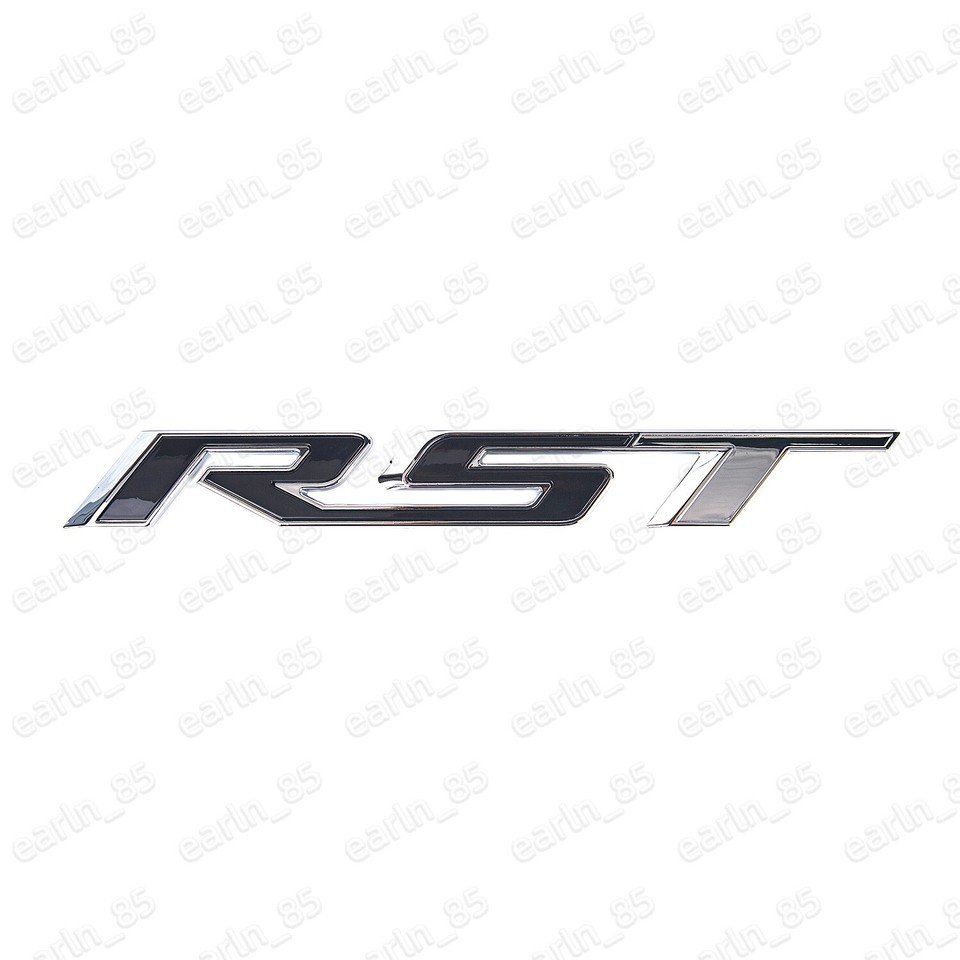 1x Tailgate RST Emblem Black Chrome Fit 2021-2025 Chevrolet Tahoe ...