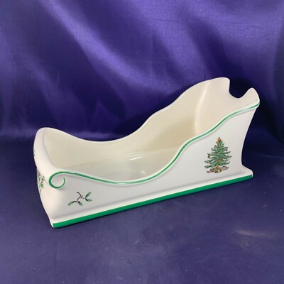 Spode CHRISTMAS TREE Sleigh 9 7/8" | eBay