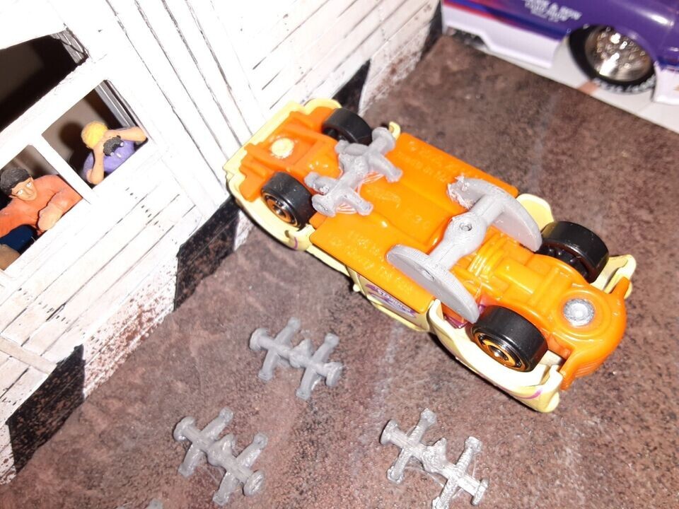 Hot wheels 1:64 Lift Kit 5 Kits Swap Mud Off Road Truck axles Rubber ...