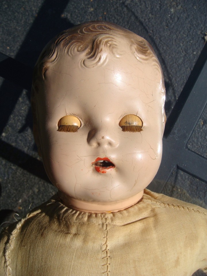 RARE 1930's Madame Alexander Composition Baby Doll w Custom Outfit | eBay