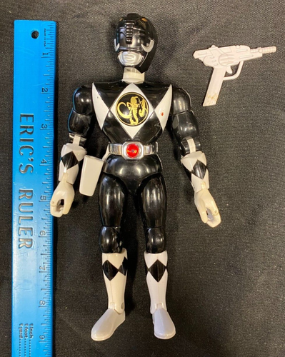 1994 Bandai Power Rangers 'Black Ranger' Karate Kick Action Figure (NH ...