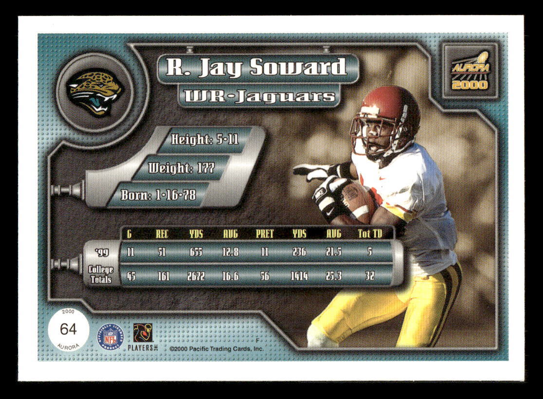 2000 Pacific Aurora - #64 R. Jay Soward (RC) for sale online | eBay