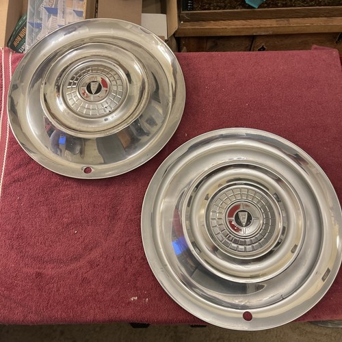 Factory original 1956 Chrysler Windsor 15 inch hubcaps wheel covers set ...