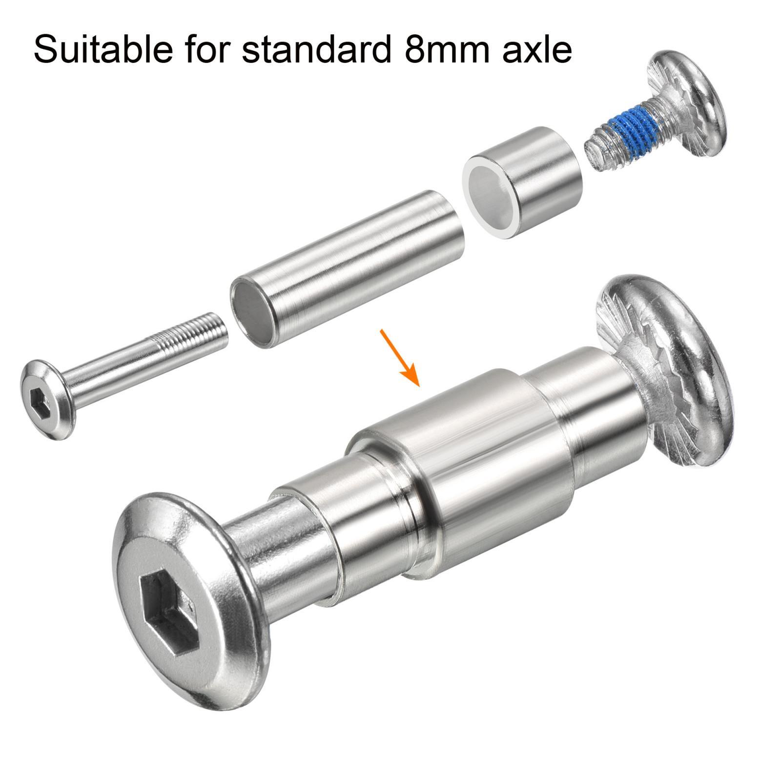 16Pcs Inline Axle Bearing Spacers Skates Speed Hardware for 8mm Axle ...