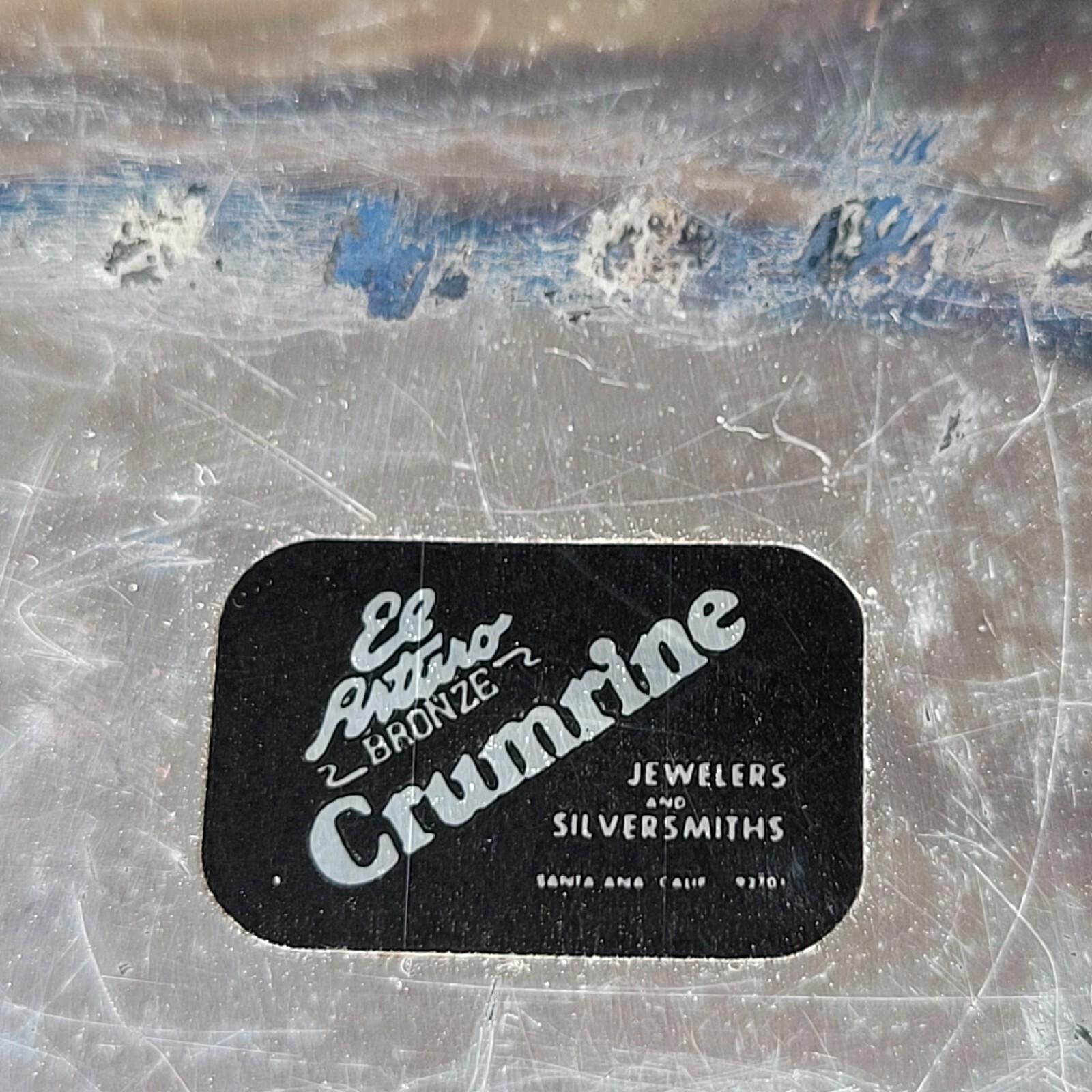 Crumrine El Arturo Bronze Silver Letter H Belt Buckl… - Gem